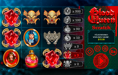 Jouer en ligne à Blood Queen Scratch - lotoquebec.com
